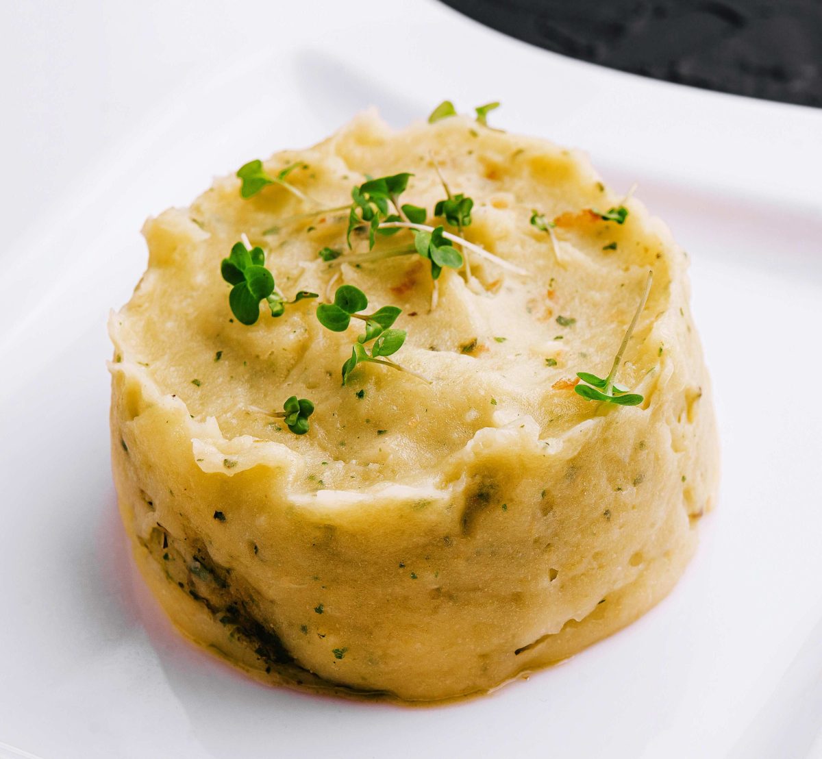 Wasabi Microgreen Mashed Potatoes
